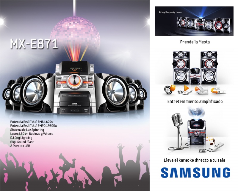 Samsung presenta su minicomponente MX-E871 | LatinOL.com Zona Digital