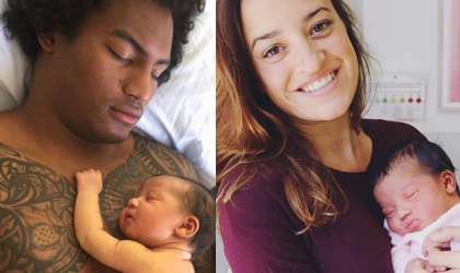 Israel Duffus y Gemma Marín feliz con su hija | LatinOL.com Vida Social