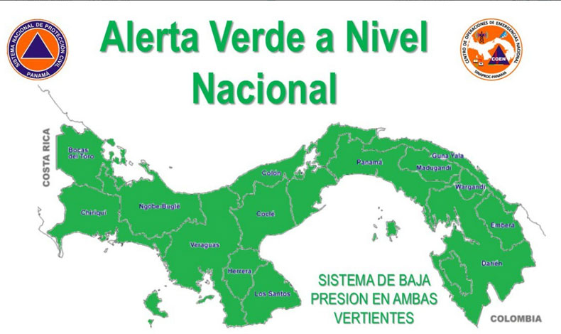 COE decretó Alerta Verde a nivel nacional | LatinOL.com Vida Social