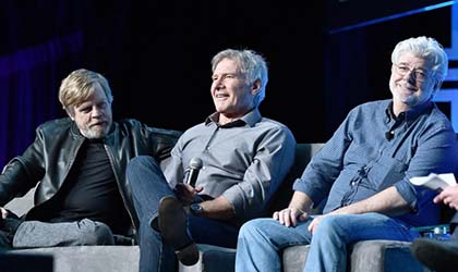 Épico encuentro entre Harrison Ford, George Lucas y Mark Hamill para ...