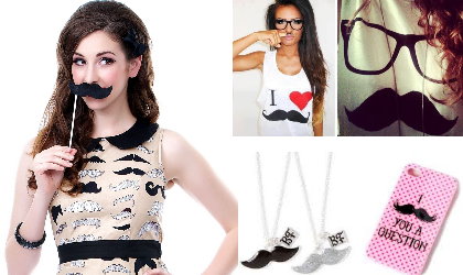 Moustache el estampado de moda | LatinOL.com SpotFASHION